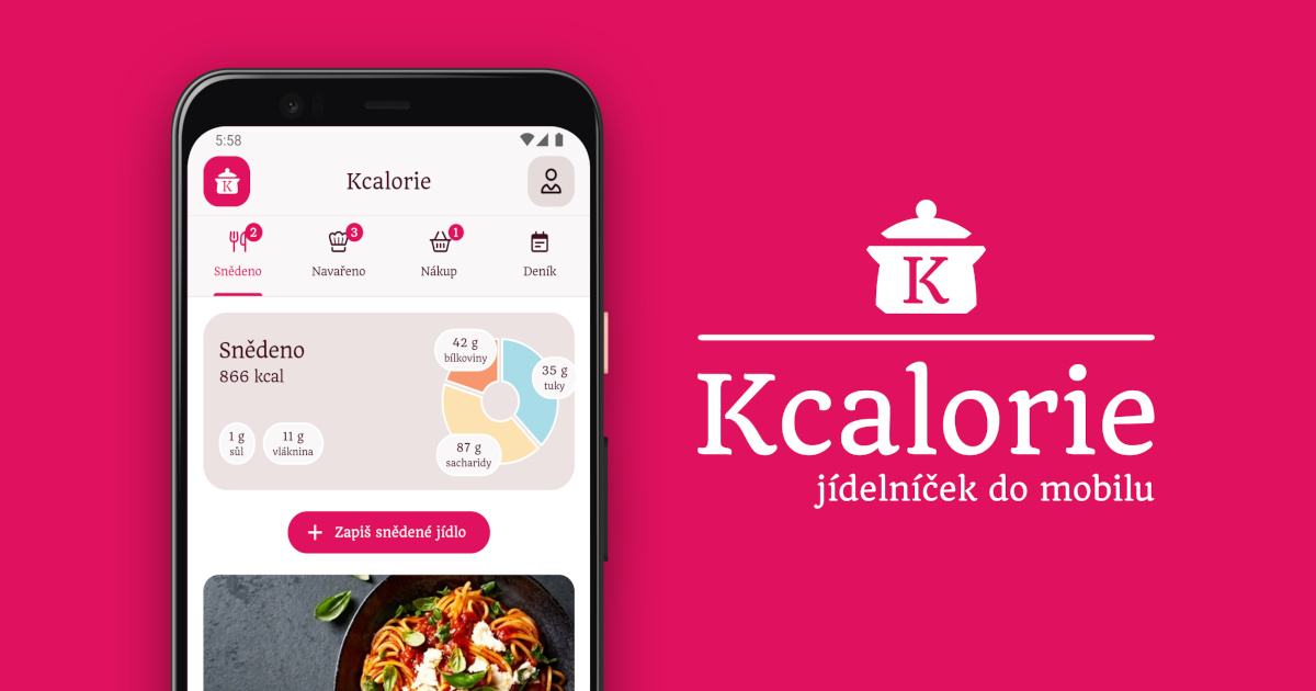 Kcalorie | Jídelníček do mobilu | Počítání kalorií